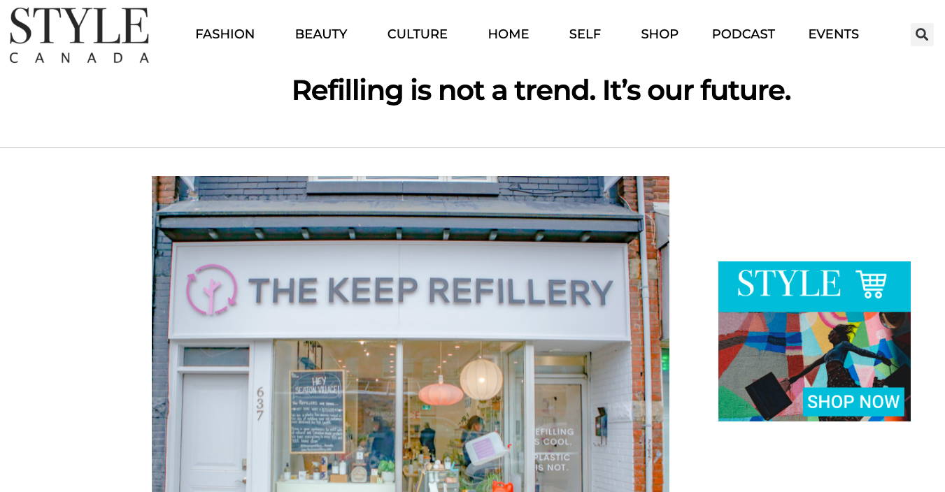 In The News – The Keep Refillery